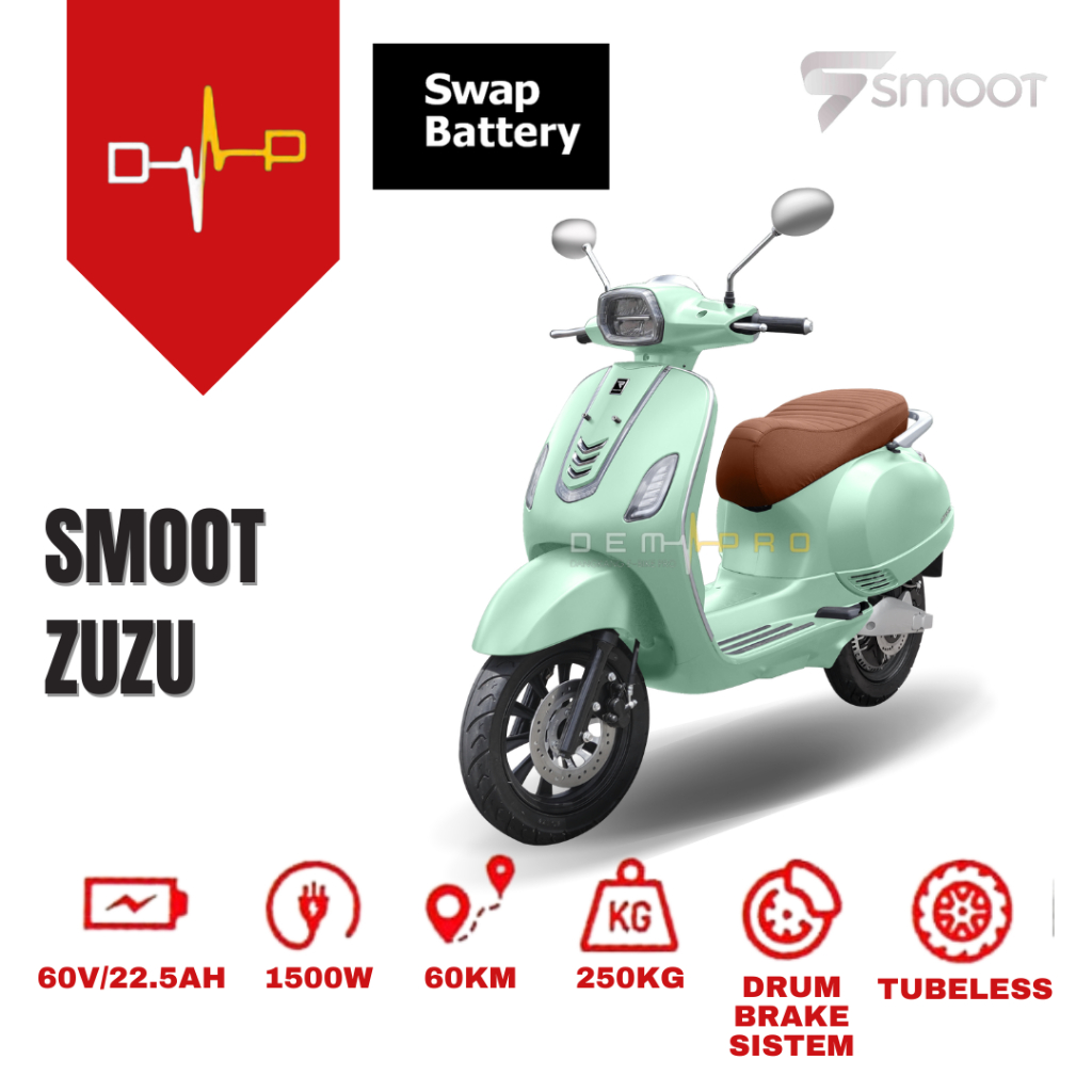 Jual MOTOR LISTRIK SMOOT ZUZU BEKASI SWAP BATTERY | Shopee Indonesia