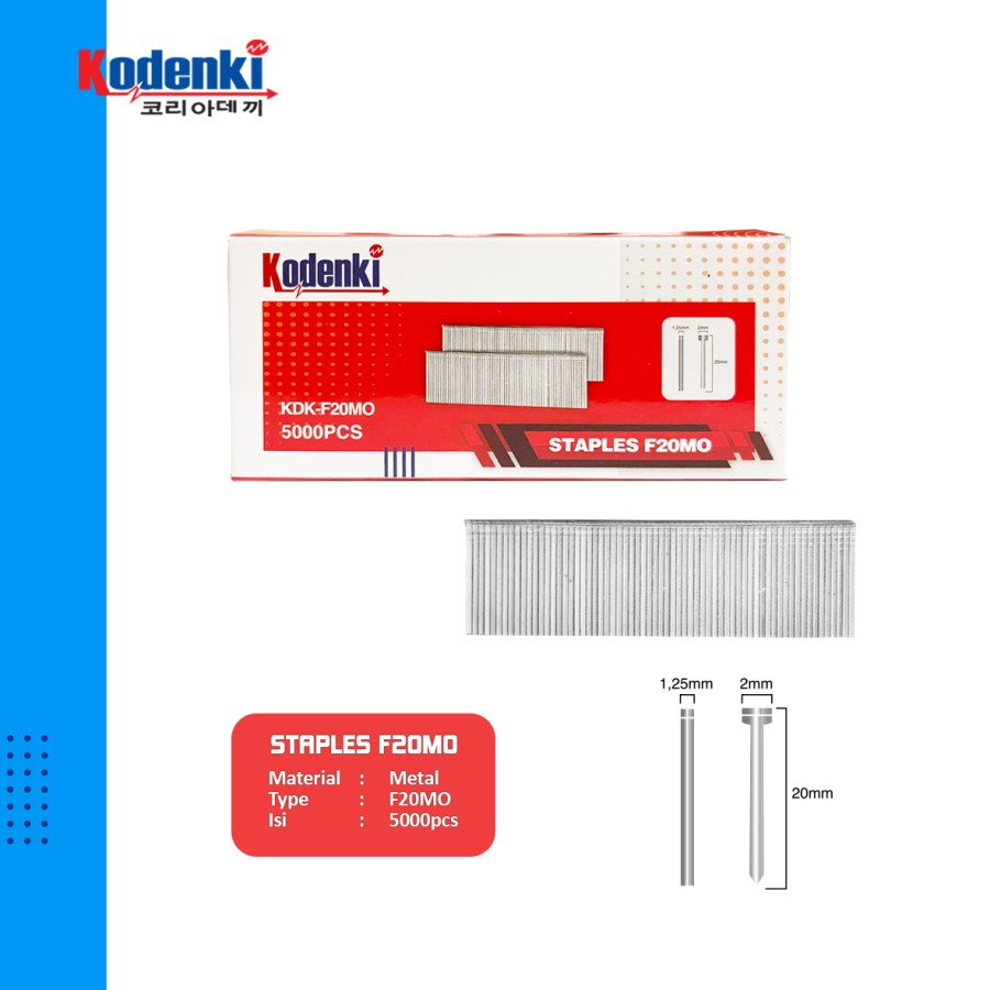 Jual Isi Paku Tembak F10, F15, F20, F25, F30 / AIR NAILER STAPLES ...