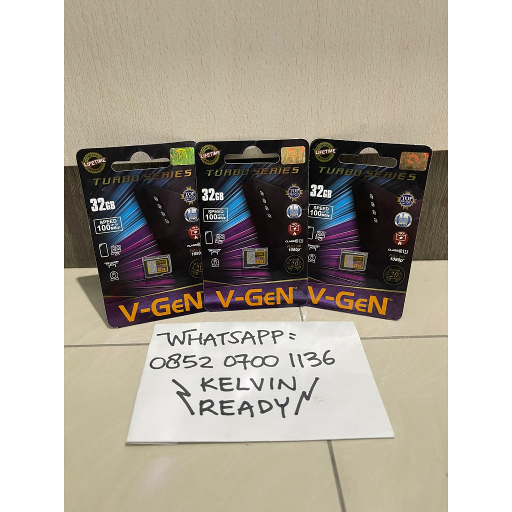 Jual Memory Card Vgen 32gb Class 10 Micro SD 32 Gb Turbo MMC Kartu ...