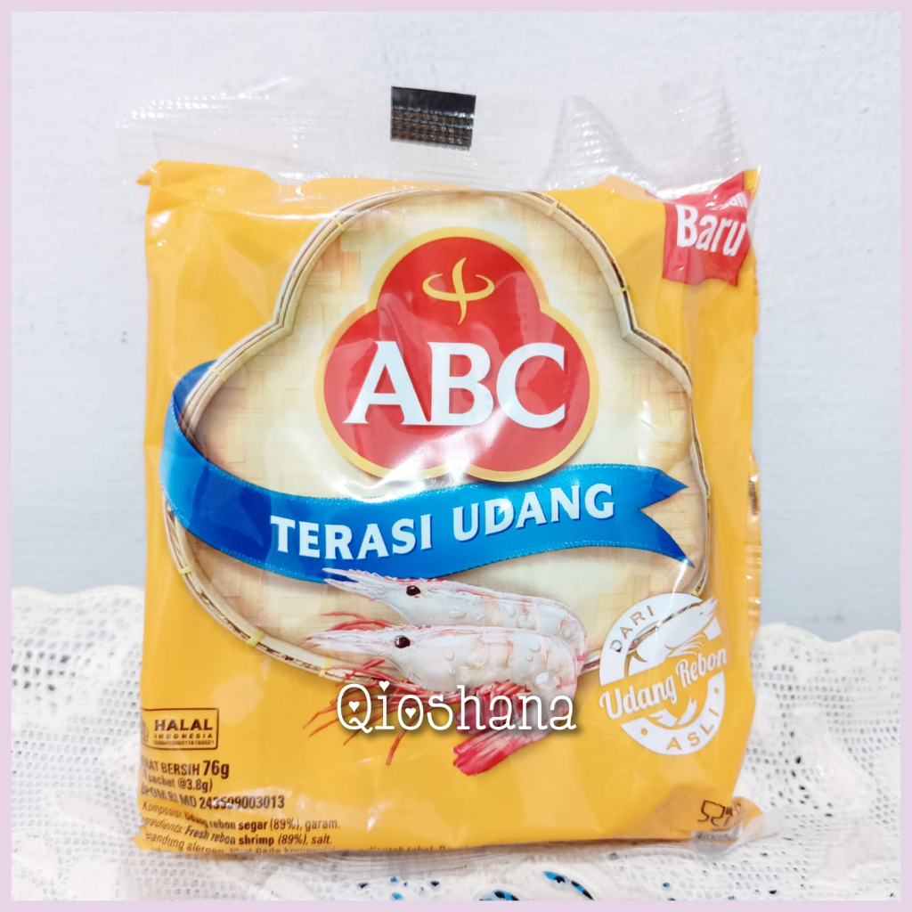 Jual TERASI UDANG ABC KEMASAN SACHET 1 PACK ISI 20 SACHET | Shopee ...