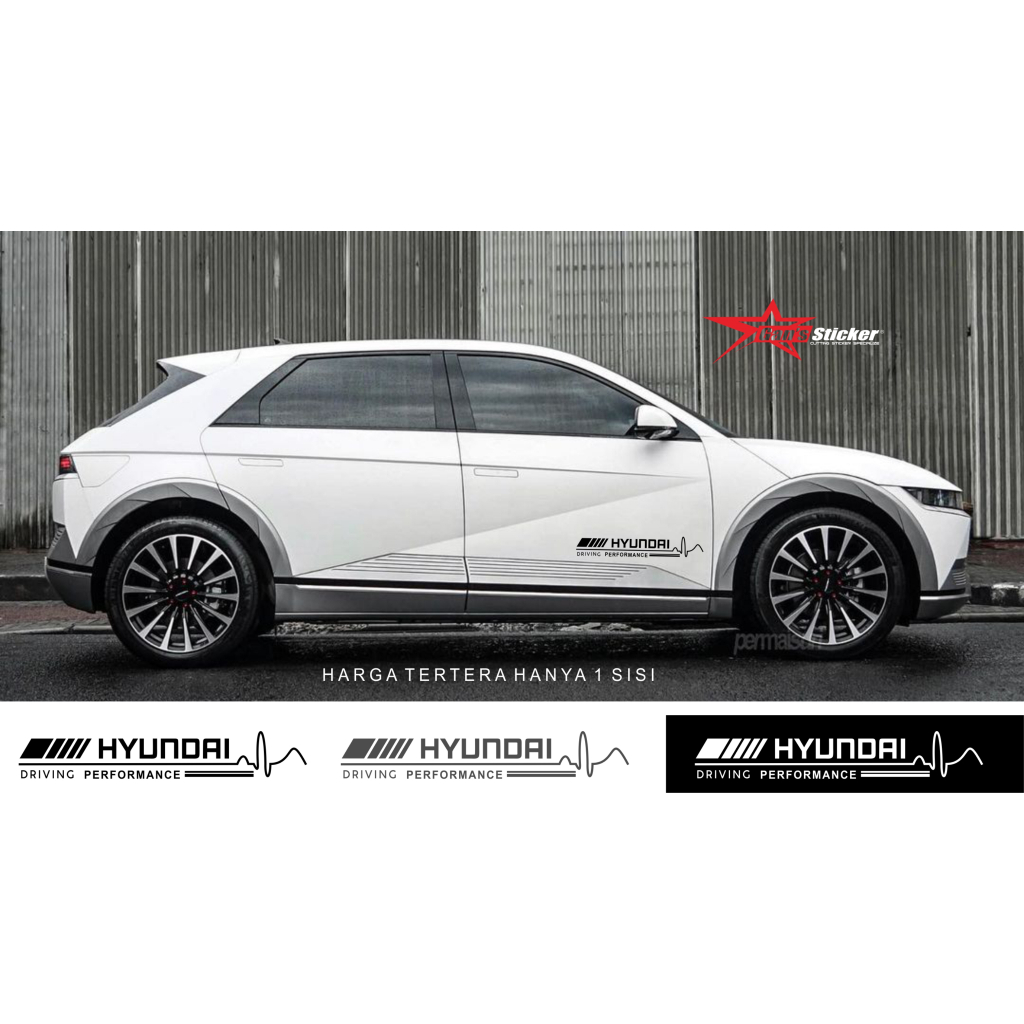 Jual sticker hyundai aksesories hyundai sticker pintu hyundai | Shopee ...