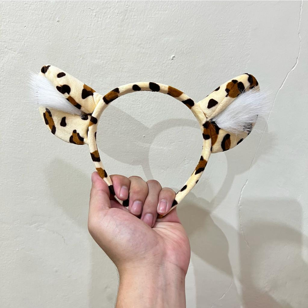 Jual Bando Bandana Karakter Telingan Hewan Jerapah, Rusa, Sapi, Macan ...