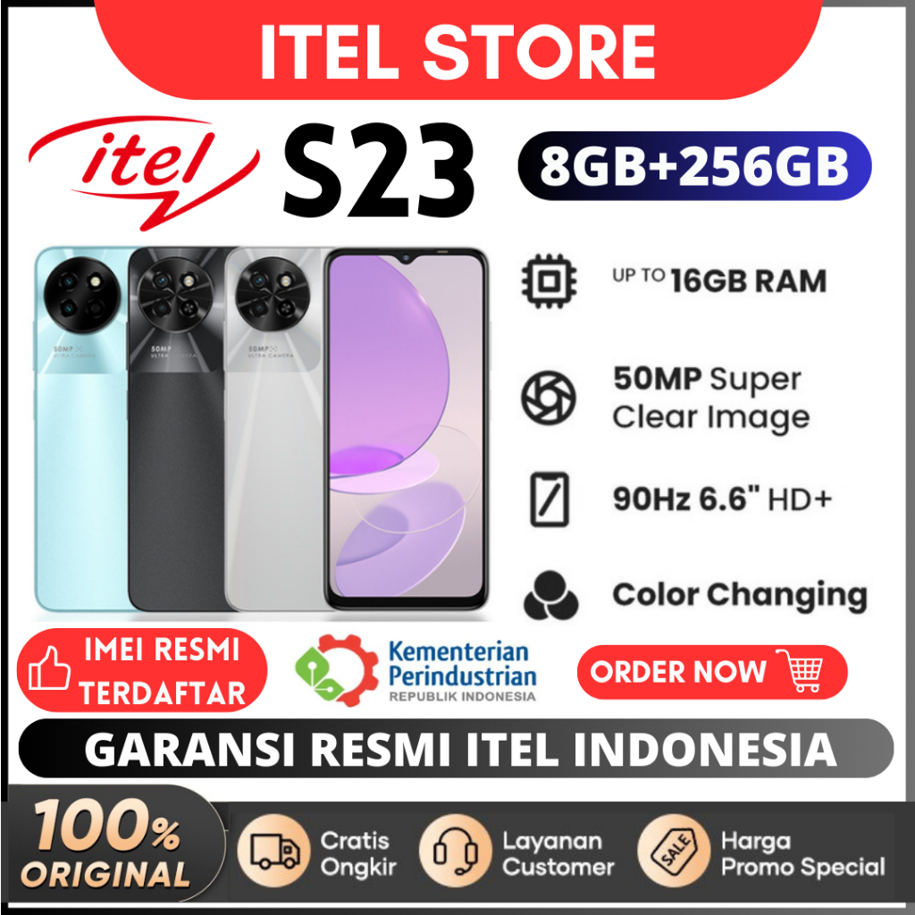 Jual ITEL S23 8/256 Resmi - Garansi Resmi 1 Tahun | Itel S23 8/128 GB | Itel S23 8/256GB | Itel ...