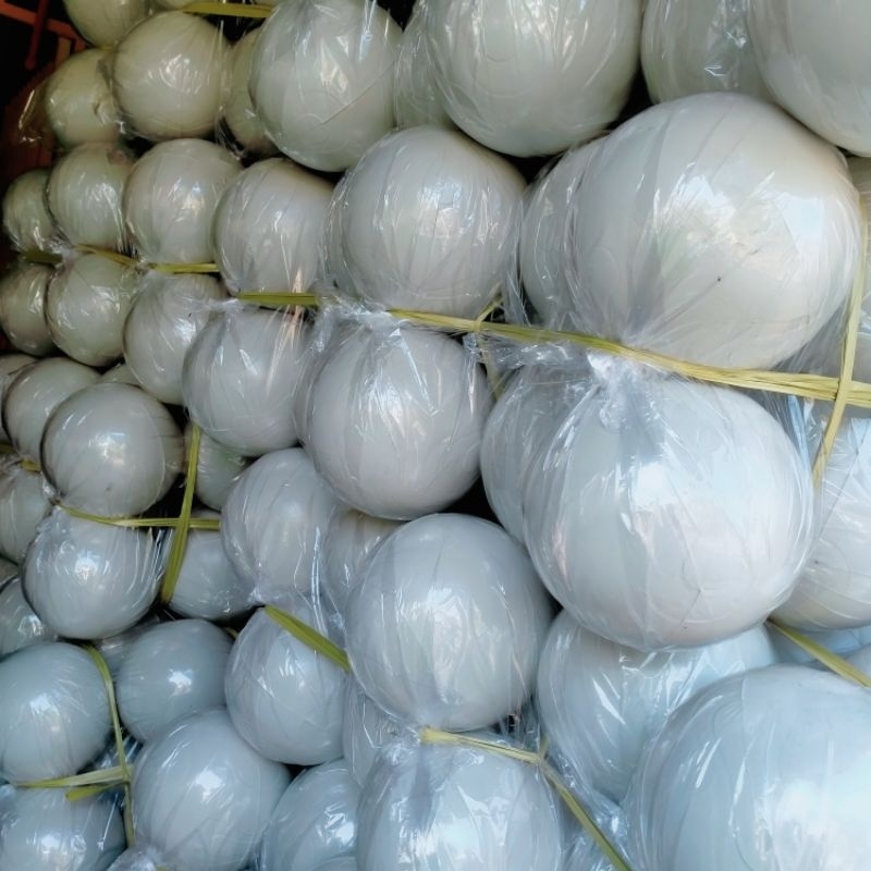 Jual BOLA PLASTIK PUTIH POLOS BERKUALITAS | Shopee Indonesia