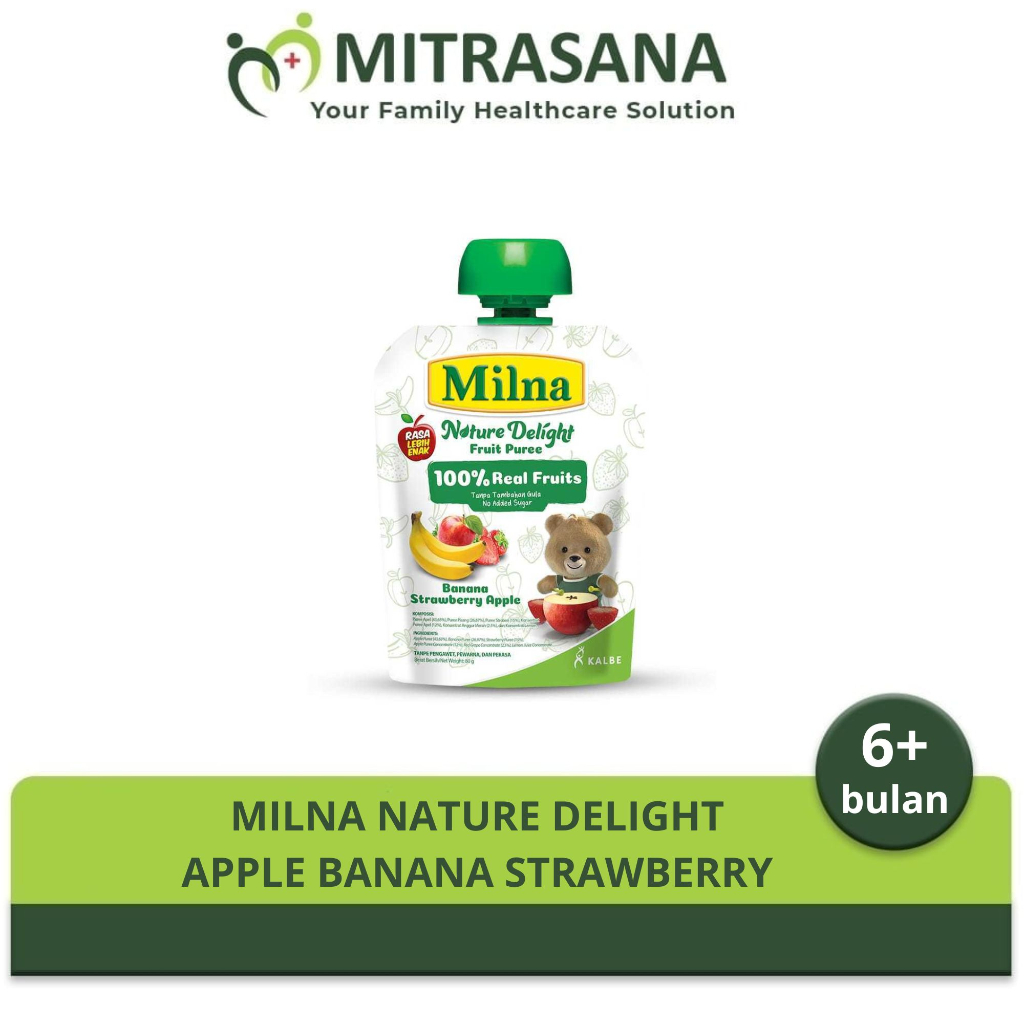 Jual Milna Nature Delight Apple, Banana, Strawberry 80 Gram | Shopee ...