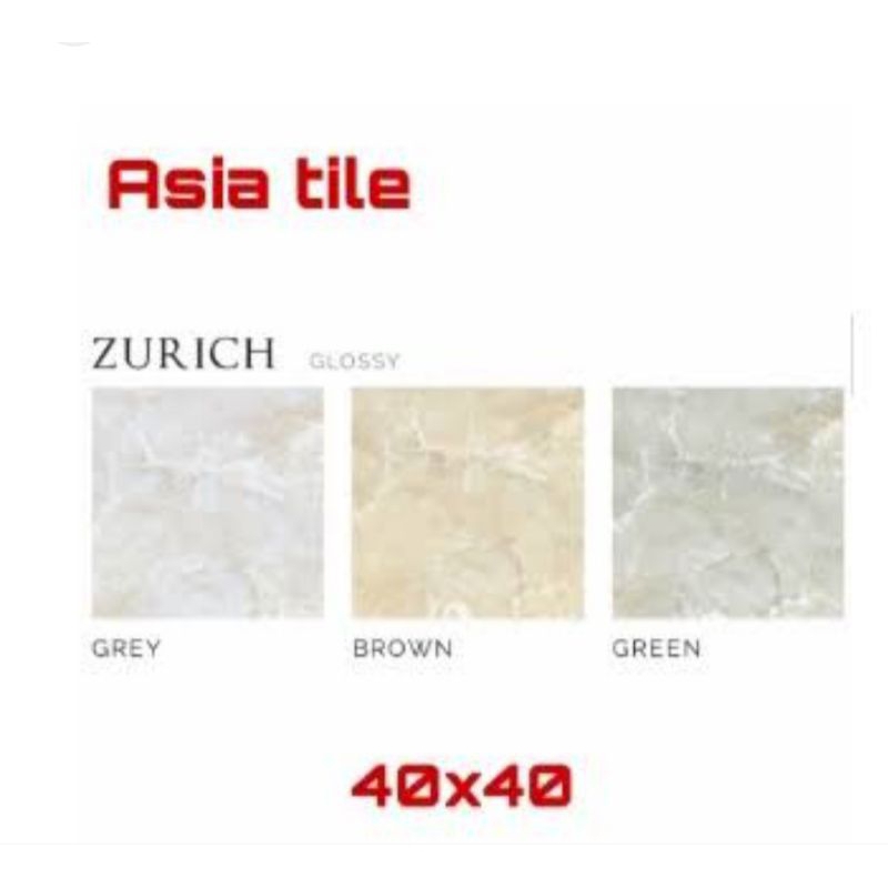 Jual Keramik Asia tile zurich glossy ukuran 40x40 | Shopee Indonesia