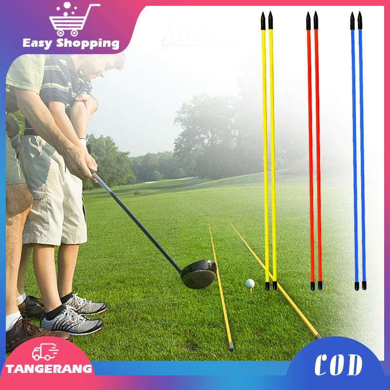 Jual 2pcs Golf Alignment Stick 120cm Golf Swing Trainer Sticks Untuk ...