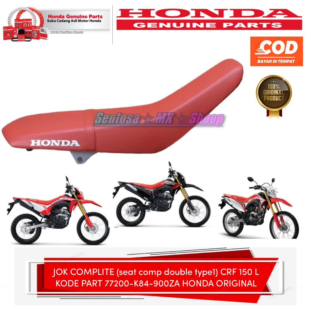 Jual [ CRF 150 L ] JOK KOMPLIT MERAH / SADEL / SEAT COMP DOUBLE TYPE 1 ...