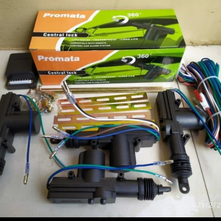 Jual Central Lock Set Mobil Universal 4 pintu Pistol MX One / Promata ...