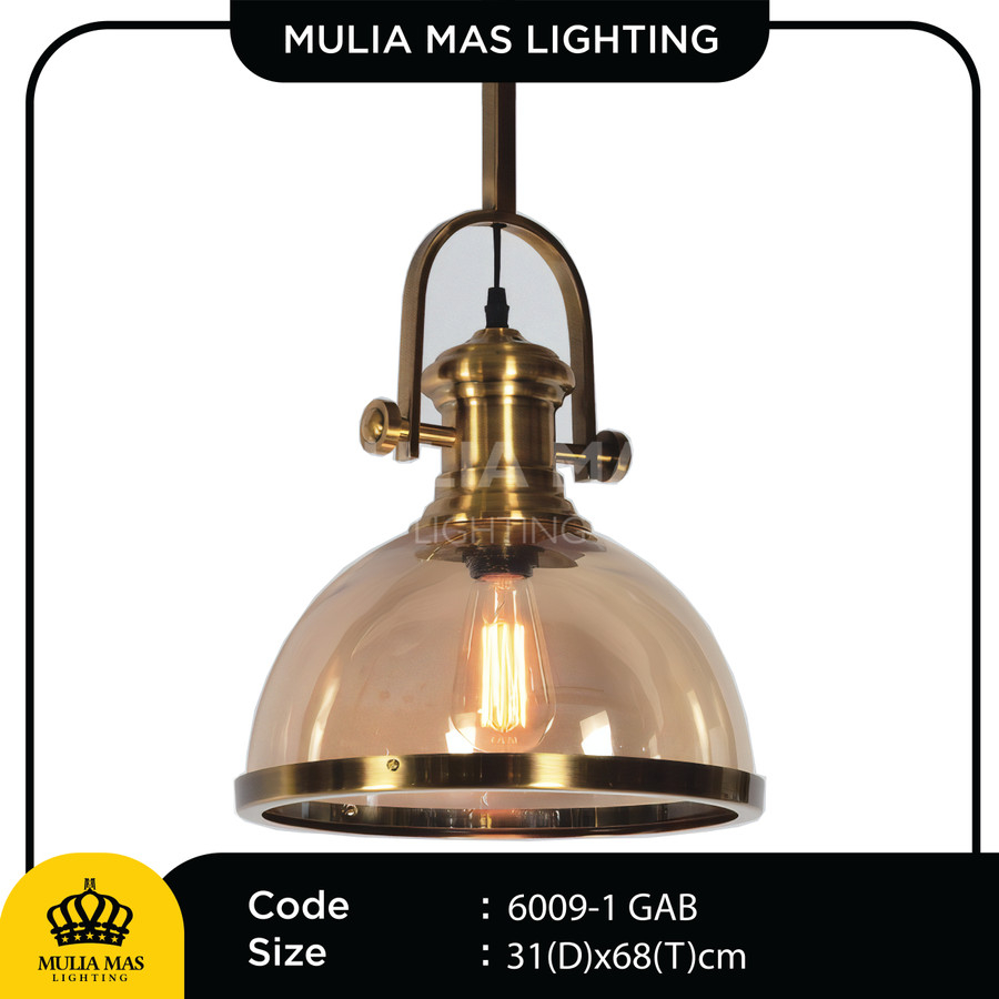 Jual Lampu Gantung Model Cangkang Art Deco Hias Ruang Tamu 6009 ...