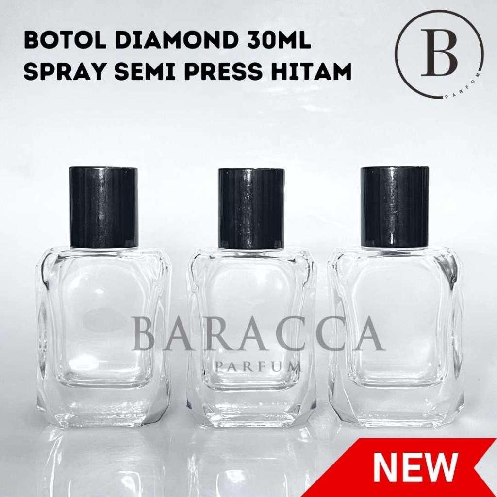 Jual Botol Parfum Diamond 30ML Semi Press - Botol Parfum Kosong Diamond ...