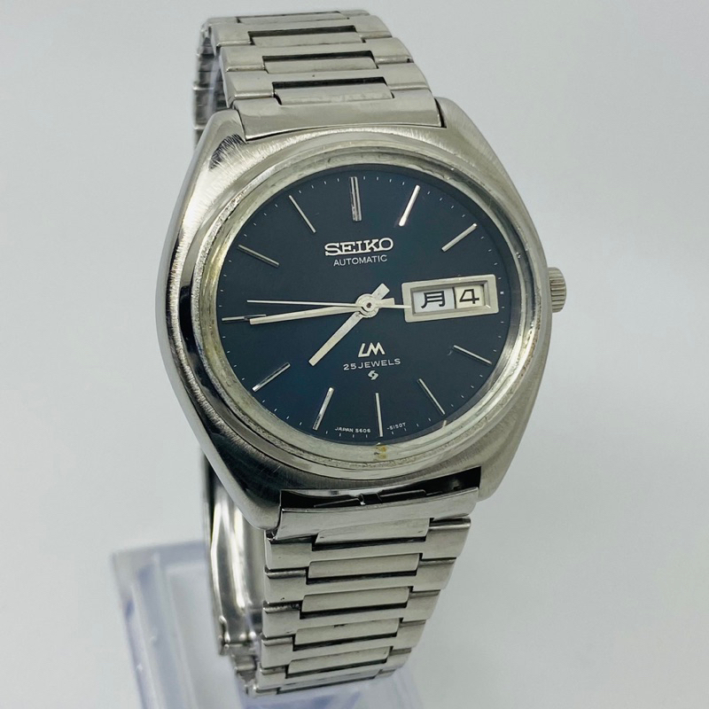 Jual Seiko Lord Matic 5606-5050 Oval Black Dial Made in Japan | Shopee Indonesia