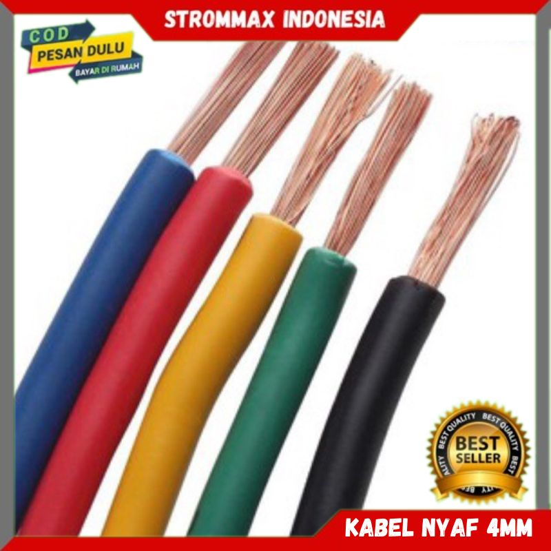 Jual COD - Kabel Serabut NYAF 4mm Kabel NYAF 4MM Kabel Grounding Per Meter Merek Super Kabel ...