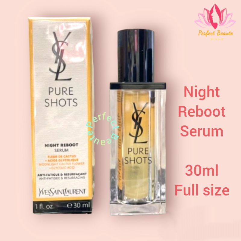 Jual YSL Pure Shots Night Reboot Serum - 30ml Full Size | Shopee Indonesia