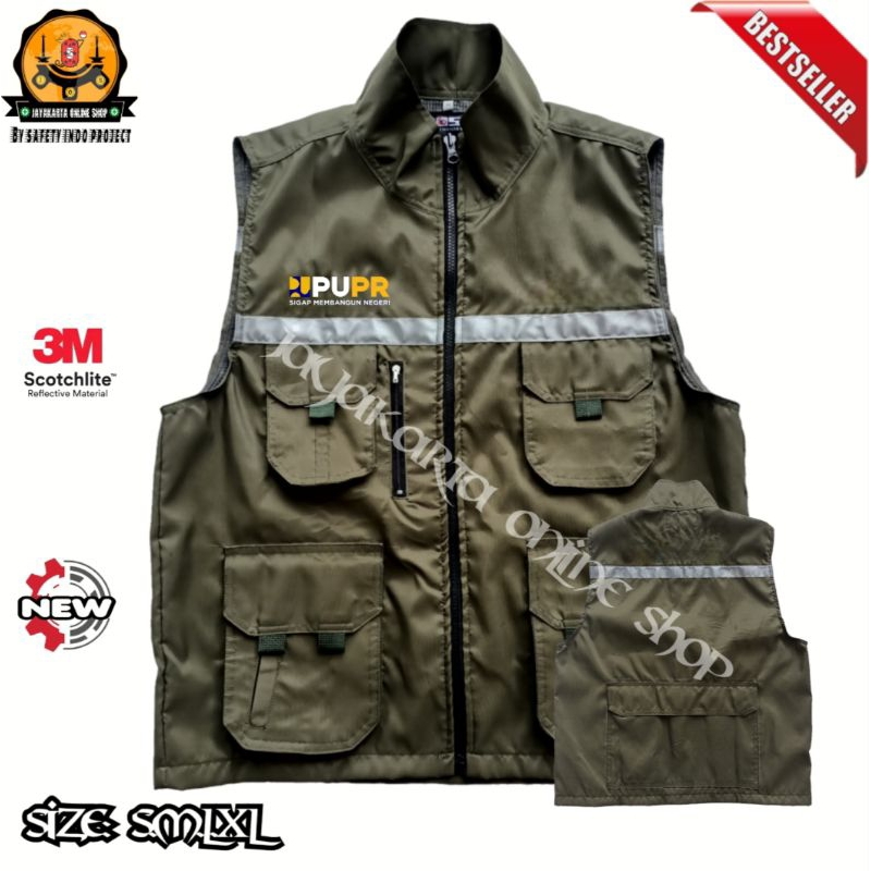 Jual ROMPI SAFETY 3M SCOTLITE HIJAU ARMY-ROMPI SAFETY CUSTOM-ROMPI ...