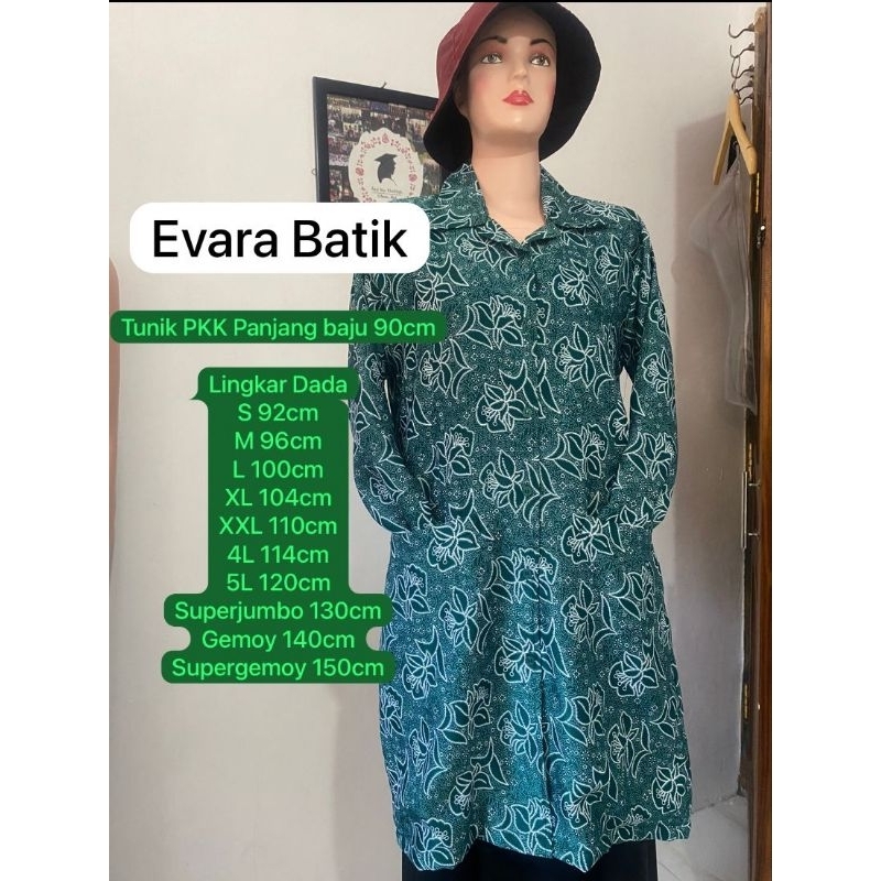Jual TUNIK seragam pkk nasional atasan batik pkk nasional terbaru lapis ...