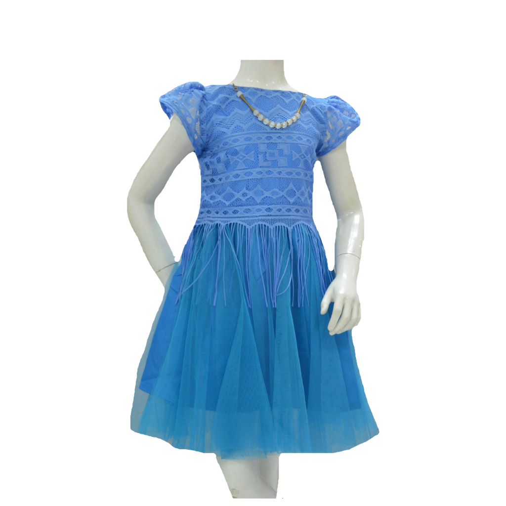 Jual Dress Anak Perempuan Model Kasual Bahan Renda Kombinasi Tile ...