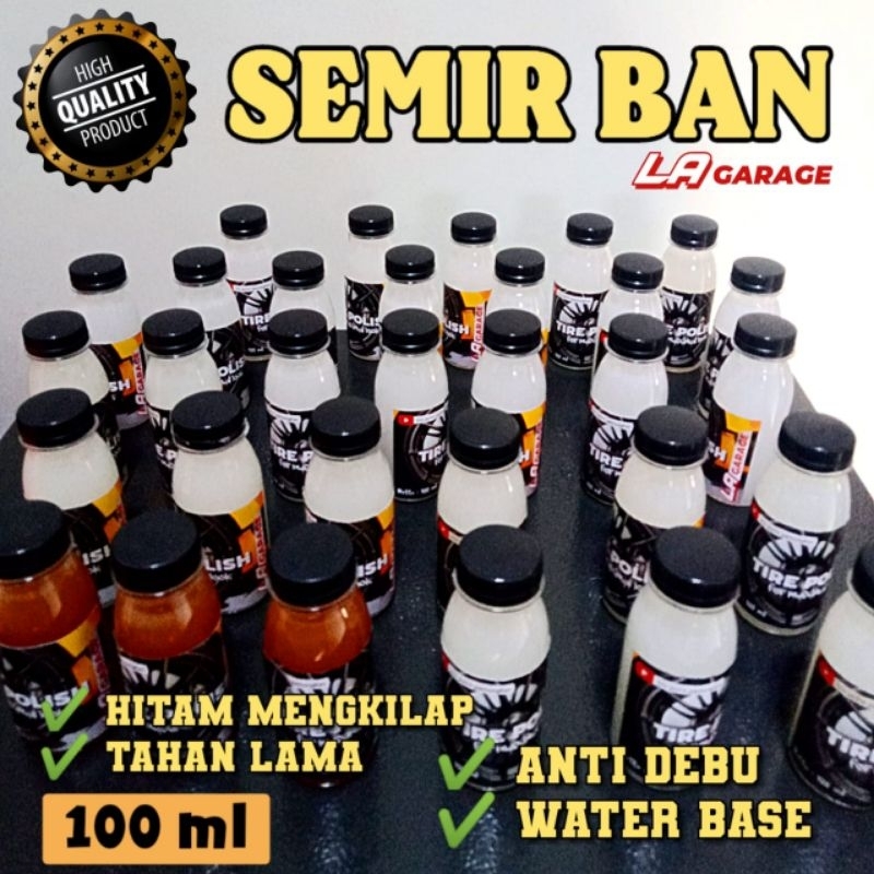 Jual Semir Ban Tire Gel 100ml Semir Ban Mobil Motor Mengkilap Seperti ...