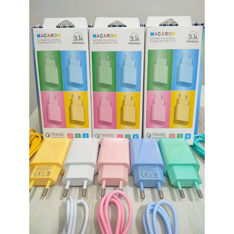 Jual TRAVEL CHARGER MACARON | Shopee Indonesia