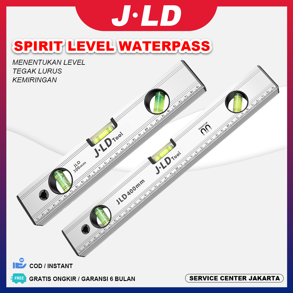 Jual JLD Spirit Level Waterpass Magnet Aluminium Akurat Perkakas Alat ...
