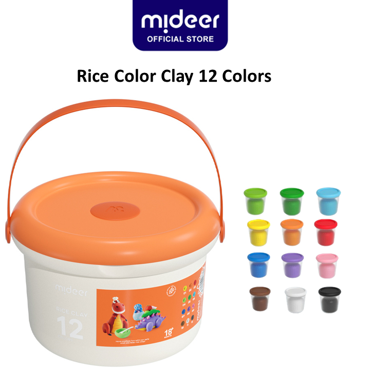 Jual Mideer Rice Color Clay 12 Colors Mainan Edukasi Anak MD1266 ...