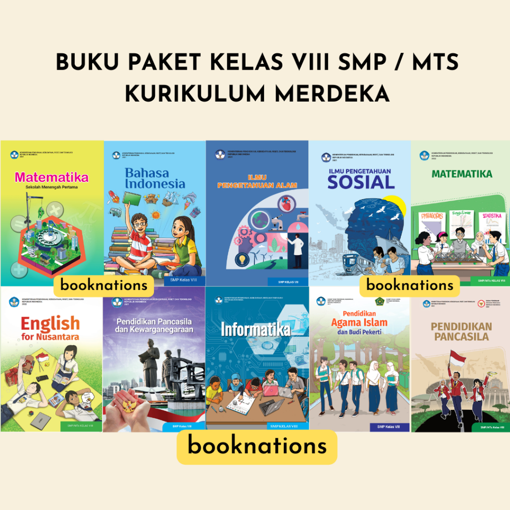 Jual Buku Paket Kurikulum Merdeka KELAS VIII 8 SMP / MTS Kemendikbud ...
