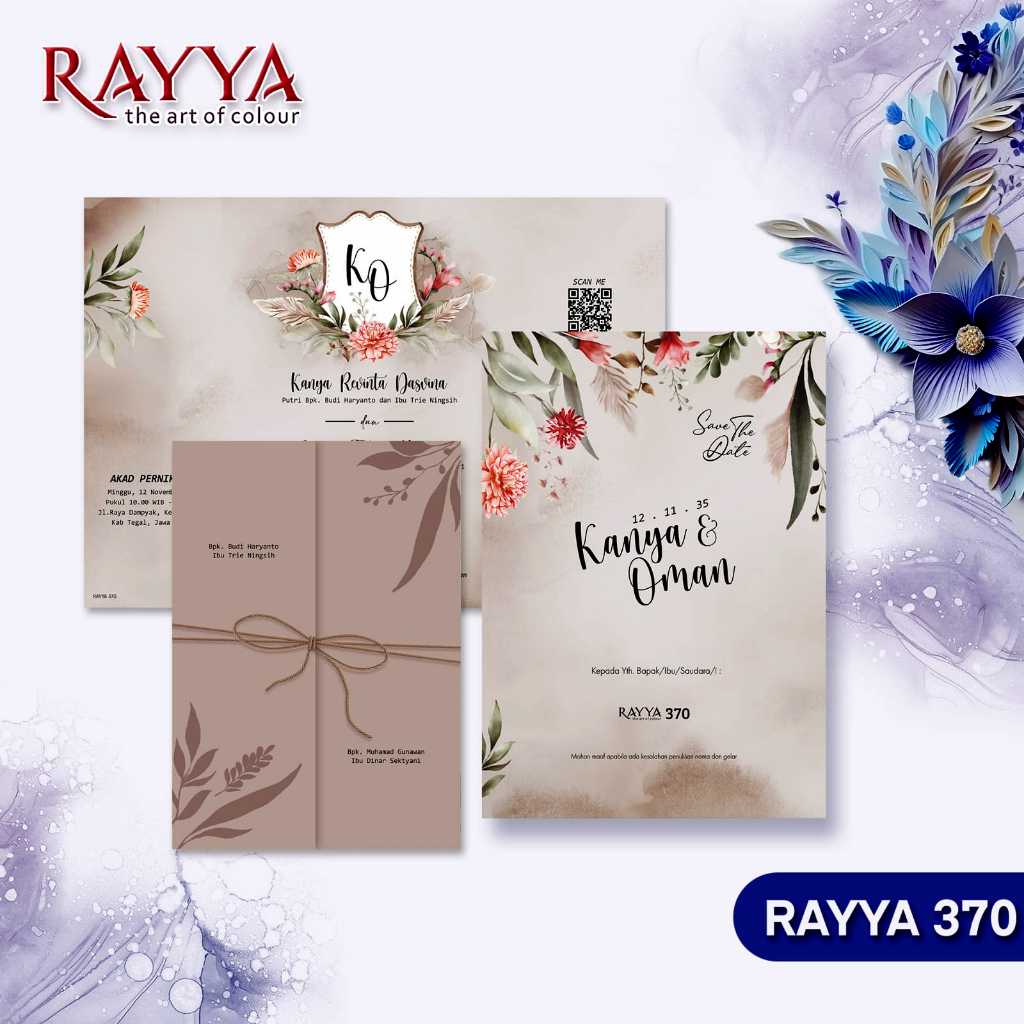 Jual Blangko Undangan Rayya 370 | Blangko Undangan kosong | Kertas ...