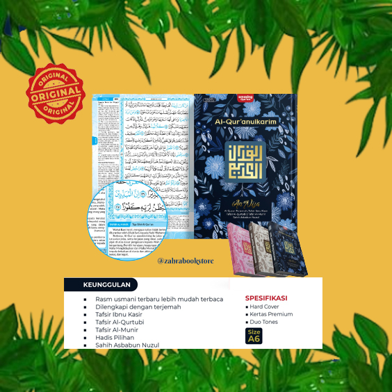 Jual Alquran dan Terjemahnya Ukuran Kecil Mushaf An Nisa Size A6 - Quran Terjemah Tafsir Hadis ...