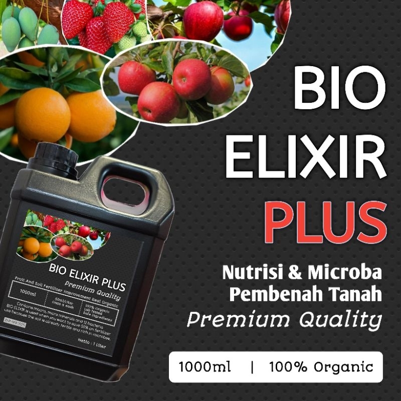Jual Bio Elixir Plus 1 Liter - Pupuk Nutrisi, Pembenah Tanah Premium Quality | Shopee Indonesia