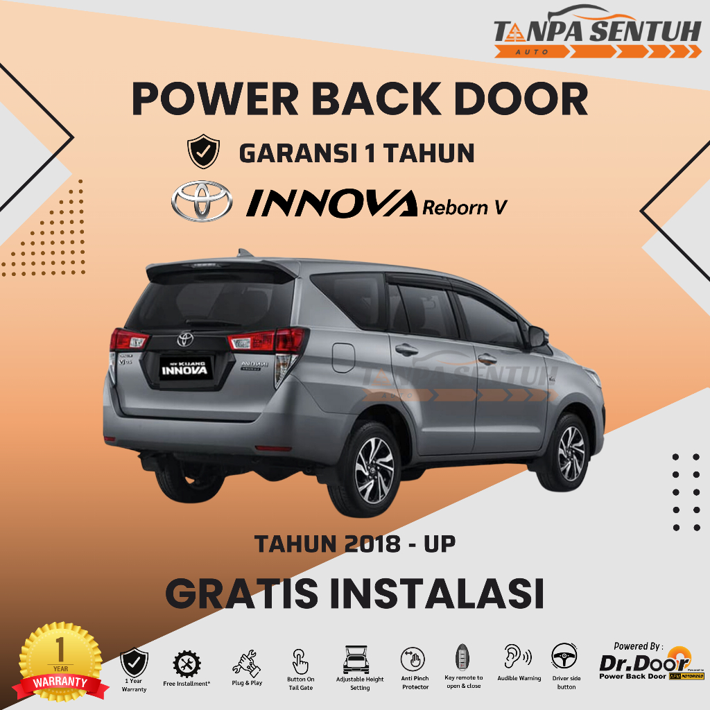 Jual Innova Reborn V 2018+ Power Back Door / Pintu Bagasi Otomatis ...