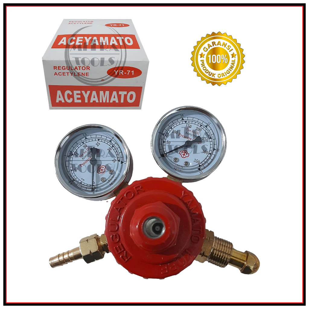 Jual ACEYAMATO YR-71 Regulator Las Acetylene / Regulator Tabung Gas Asetelin Yamato YR 71 ...