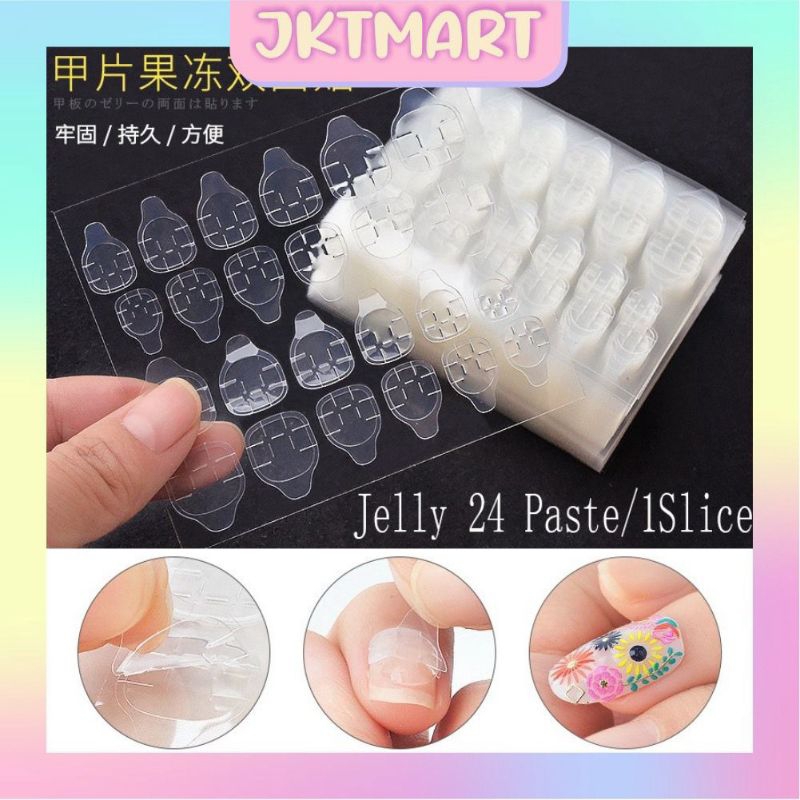 Jual 10 PCS LEM DOUBLE TAPE STIKER KUKU DOUBLE TIP / LEM KUKU PALSU GEL ...