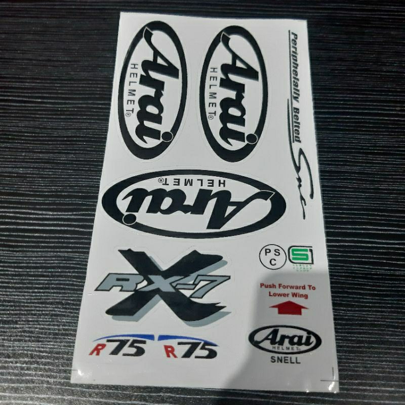 Jual sticker sticker Helm sticker helm arai | Shopee Indonesia