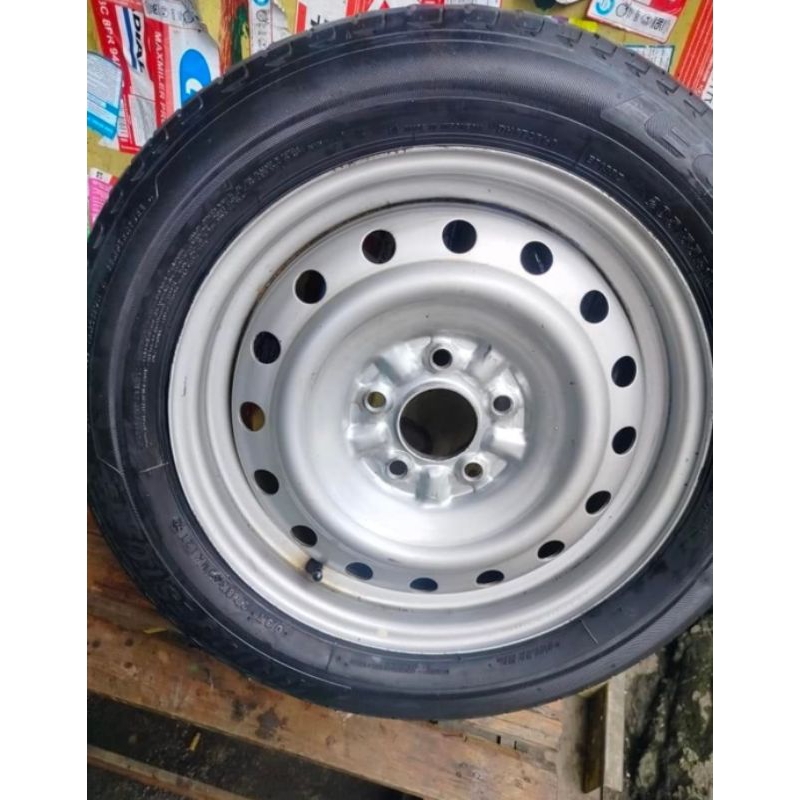 Jual Velg kaleng Ring 16 pcd 5x114 lebar 6 inchi bonus ban 195-50-16 ...