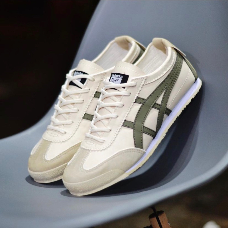 Jual SEPATU ONITSUKA TIGER MEXICO 66 CREAM LIST ARMY | Shopee Indonesia