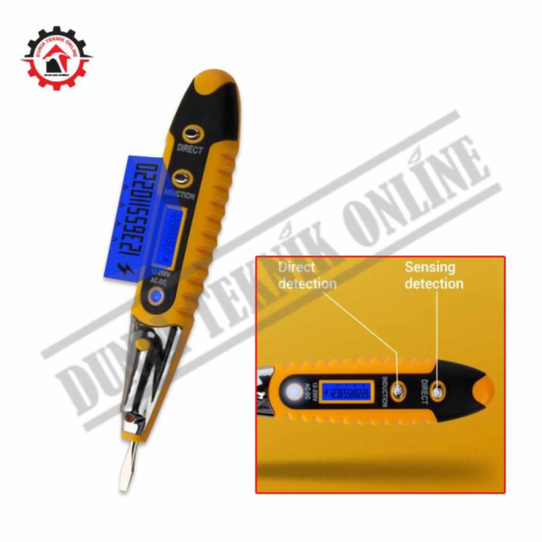 Jual Tespen Digital Obeng Test Pen Voltage Detector Sensor AC DC 12V ...
