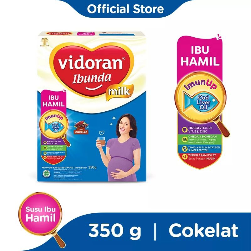 Jual Vidoran Ibunda Milk | Vidoran Susu Ibu Hamil, 350gr | Shopee Indonesia