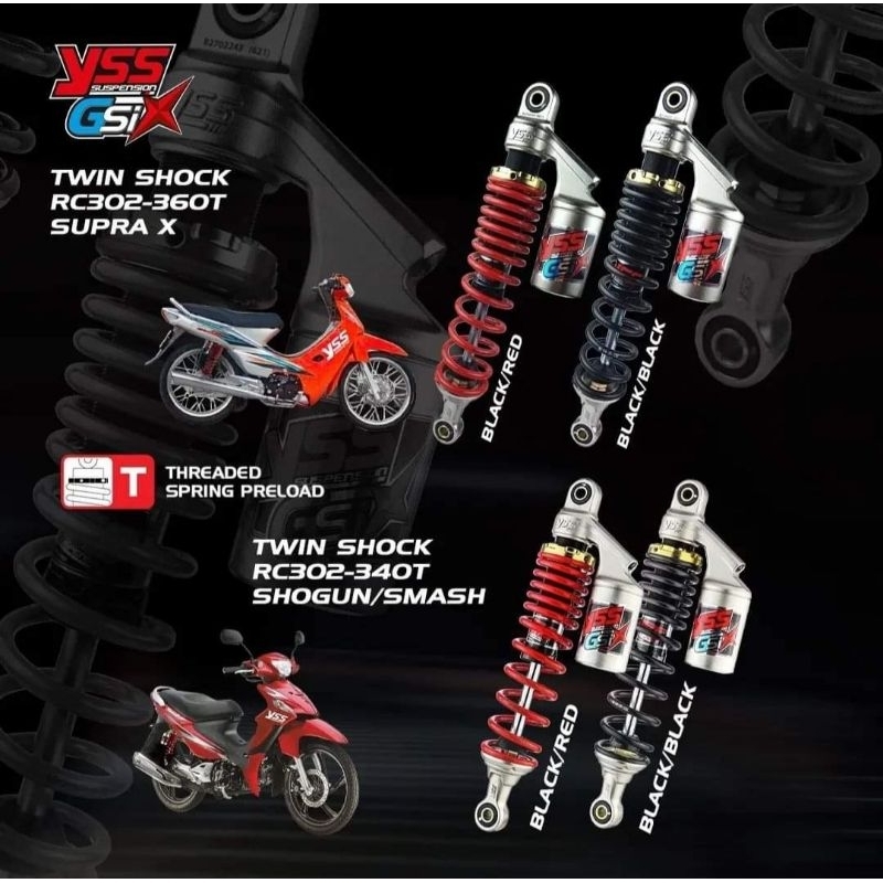 Jual Promo /// shock yss Gsix tabung bebek // shock tabung yss ...