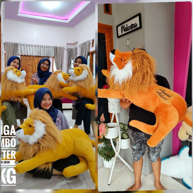 Jual Boneka Singa Macan 1 Meter sampai ekor | Shopee Indonesia
