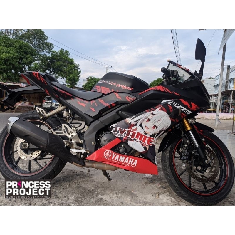 Jual Stiker Motor Desain Custom Sport Fairing Kecil (R15, CBR 150, GSX ...
