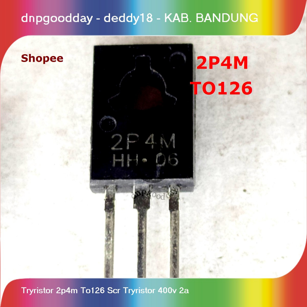 Jual tryristor 2p4m to126 scr tryristor 400v 2a | Shopee Indonesia