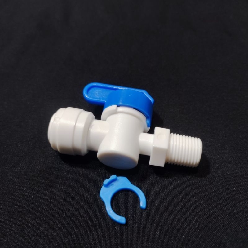 Jual Stop kran Ro Drat 1/4 X 3/8 Tubing ( fitting Ro reverse osmosis ...
