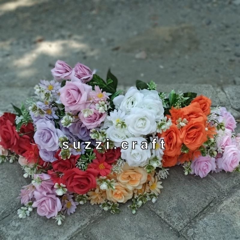 Jual 025- buket bunga artificial Belgian 6 tangkai | Shopee Indonesia