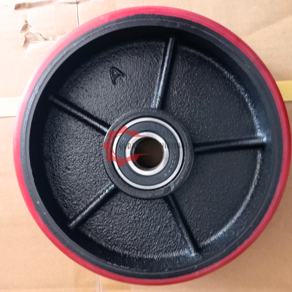 Jual Roda PU Hand Pallet 7" Merah 180x50mm / Roda Polyurethane Hand ...