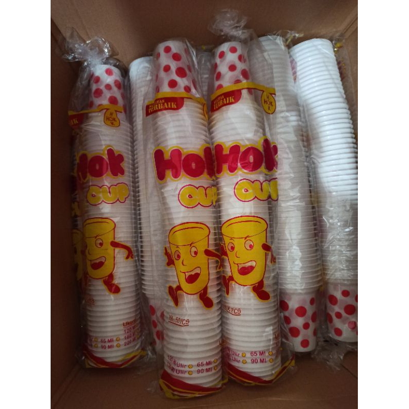 Jual Hok Cup Gelas Plastik Bola Bola Polkadot | Shopee Indonesia