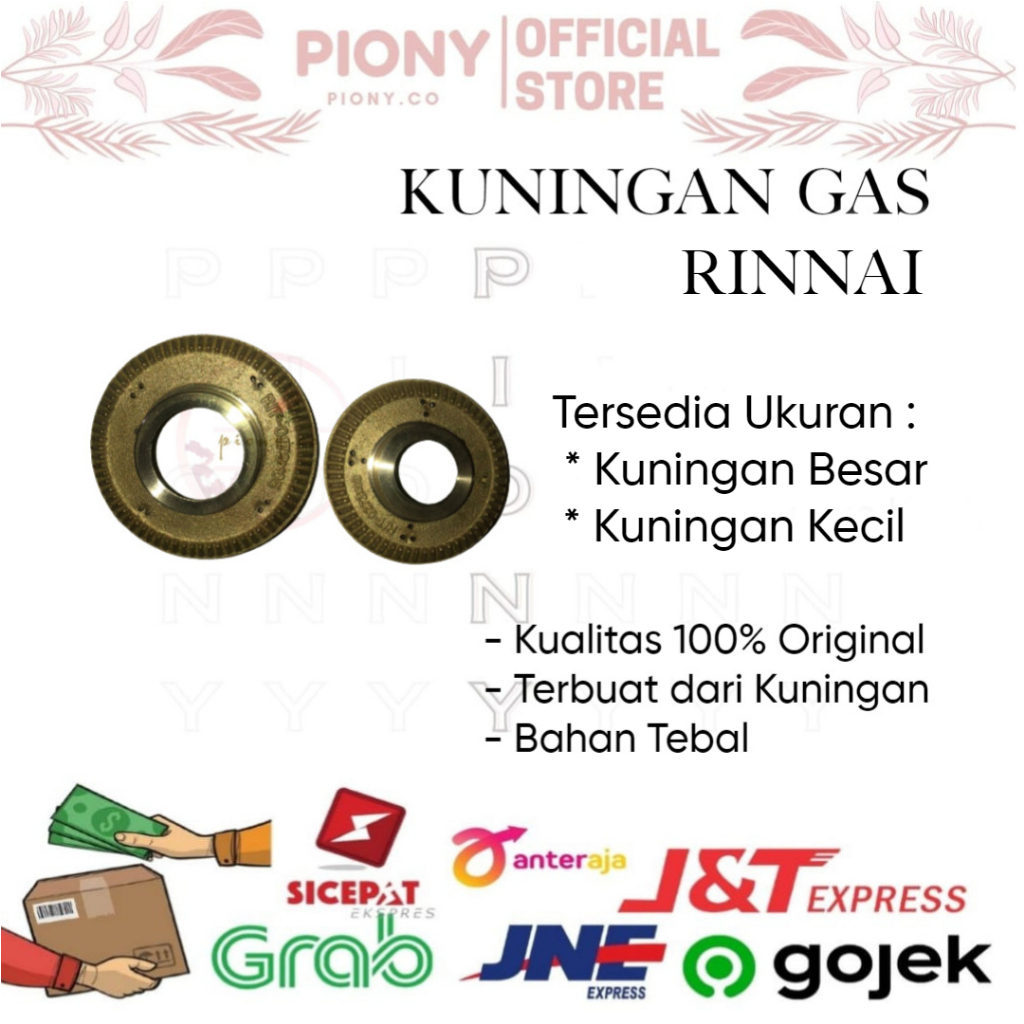 Jual BURNER KUNINGAN KOMPOR GAS RINNAI ORIGINAL/RING API KUNINGAN ...