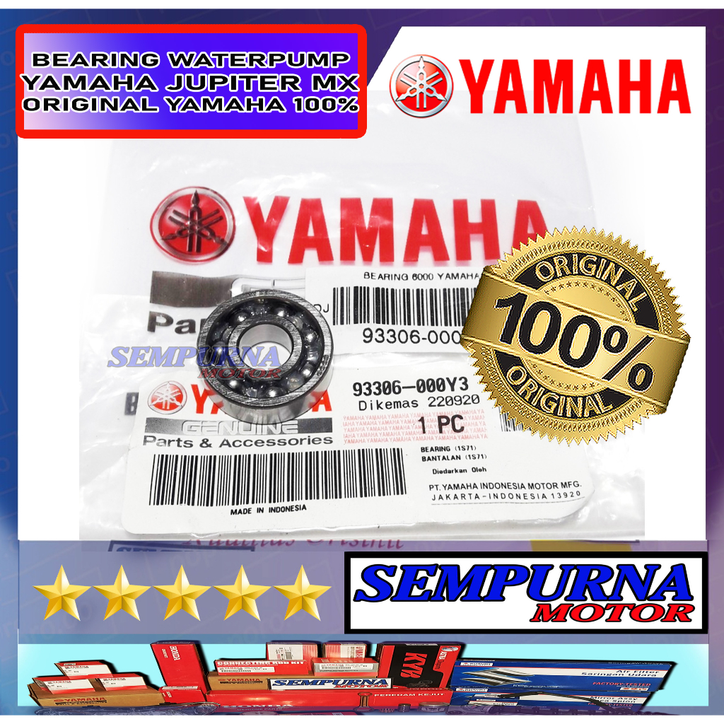Jual 93306-000Y3 Bearing 6000 Bearing Water Pump Jupiter MX 100% Original Yamaha Asli Ori YGP ...