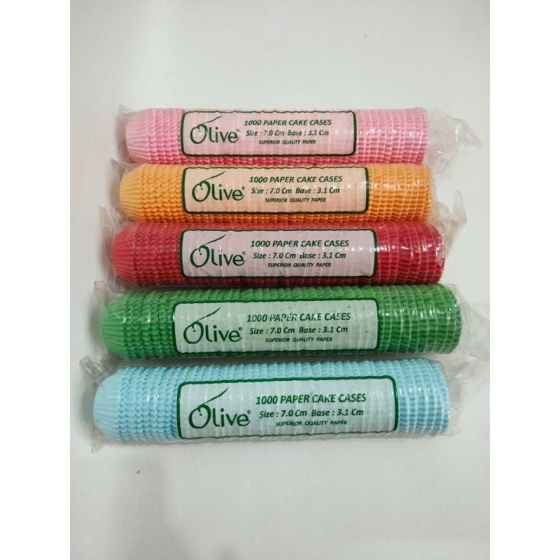 Jual Cup Kue/Roti Olivine 7 Warna (1000 pcs) | Shopee Indonesia