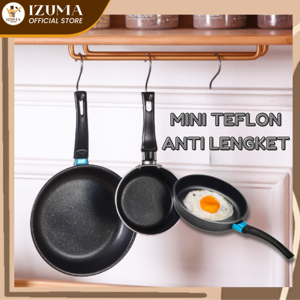 Jual IZUMA Teflon Mini Telur Wajan Penggorengan Frypan Anti Lengket ...