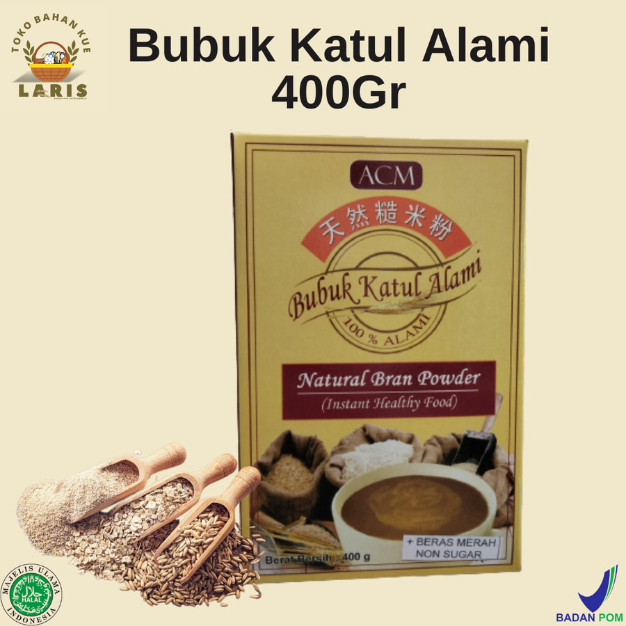 Jual ACM Bubuk Katul Alami + Beras Merah 400Gr (Non Sugar) | Shopee ...